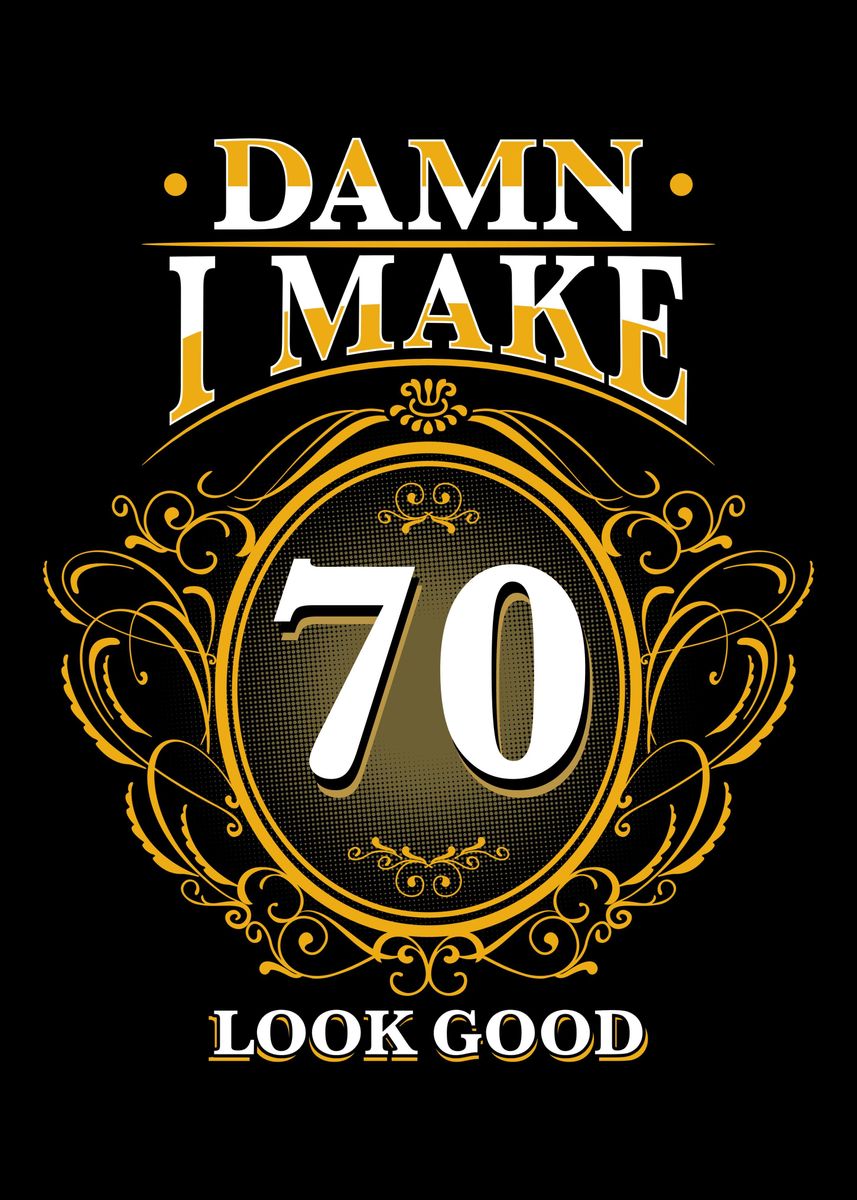 'Look Good 70' Poster, picture, metal print, paint by Cooldruck | Displate