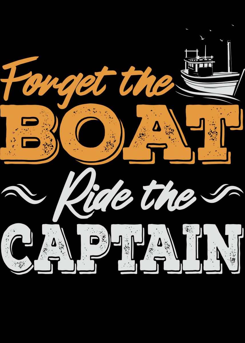 'Boat Captain Boater' Poster by Alexander Roose | Displate