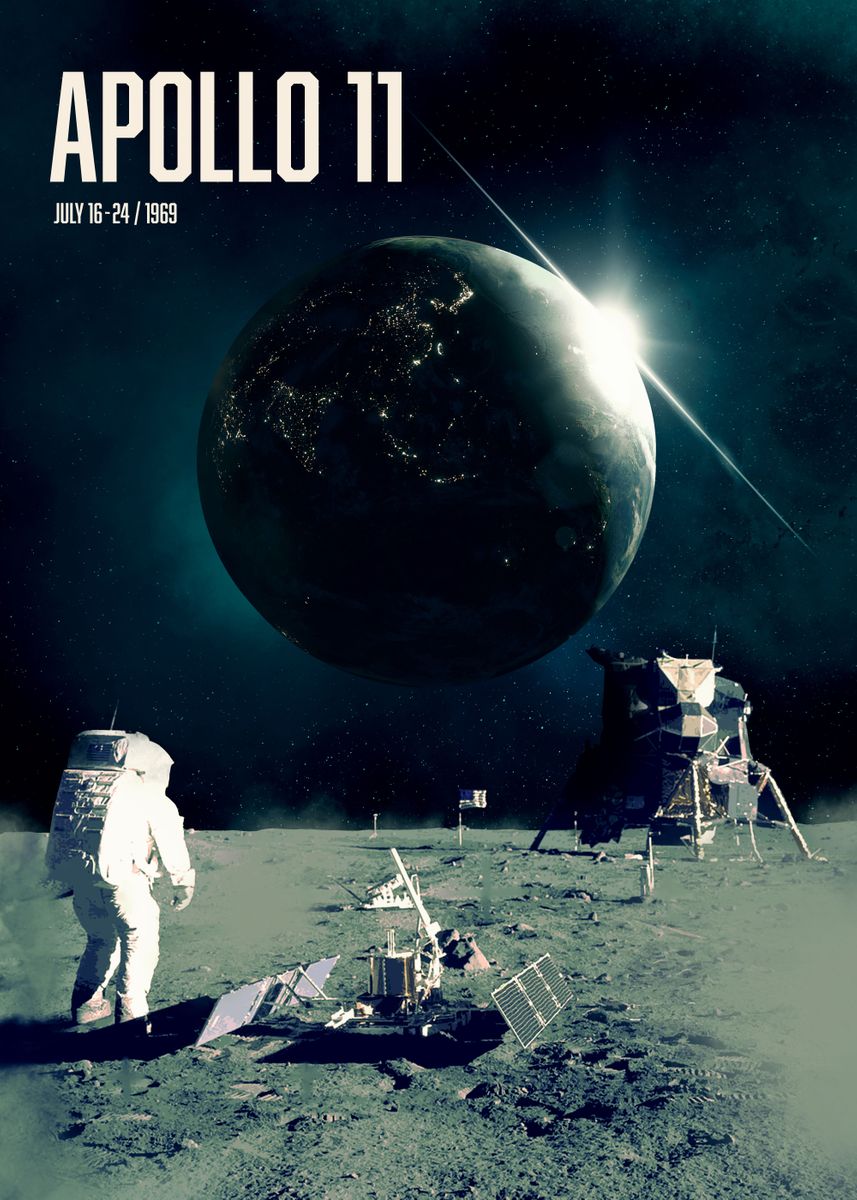 'Apollo 11' Poster by Mr Jackpots | Displate
