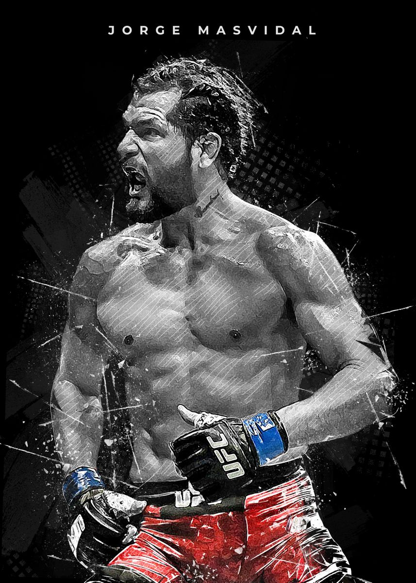 'Jorge Masvidal' Poster, picture, metal print, paint by Creative Shop ...