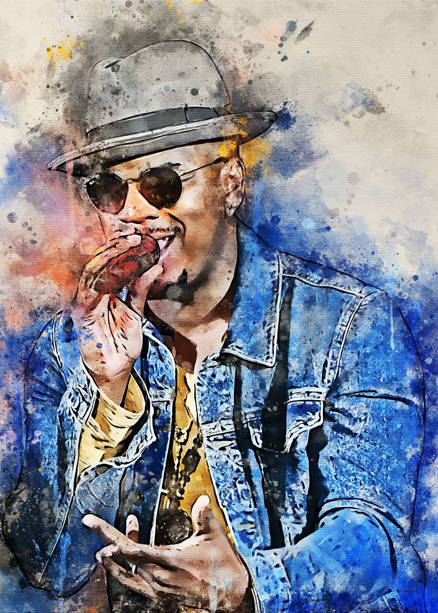 'Ne Yo' Poster, picture, metal print, paint by Murray Oren | Displate