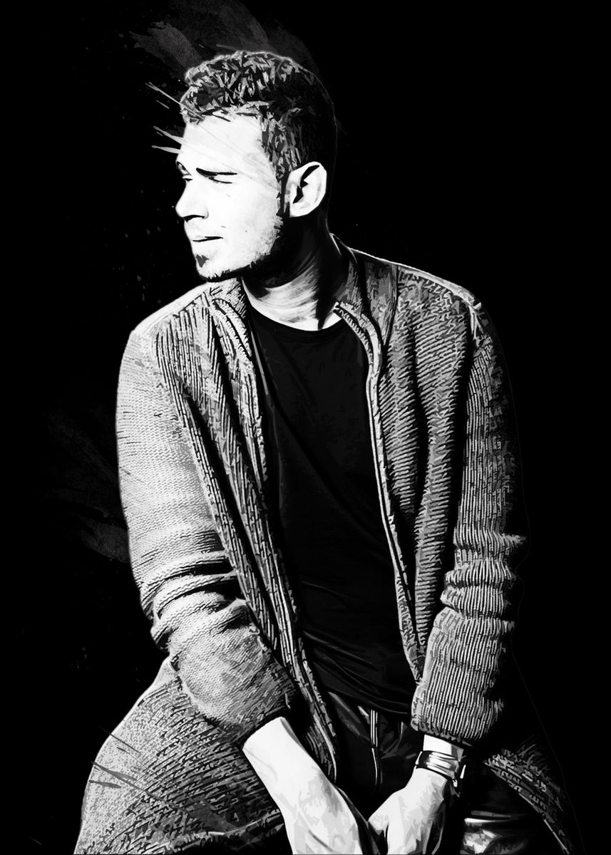 'Afrojack' Poster, picture, metal print, paint by MDA STUDIO | Displate