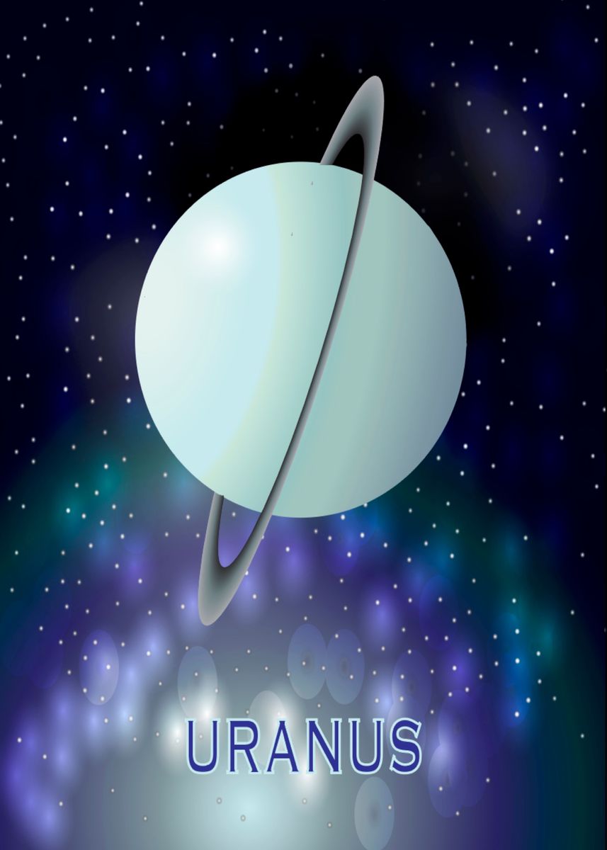 'Uranus' Poster, picture, metal print, paint by Goma Ivana | Displate