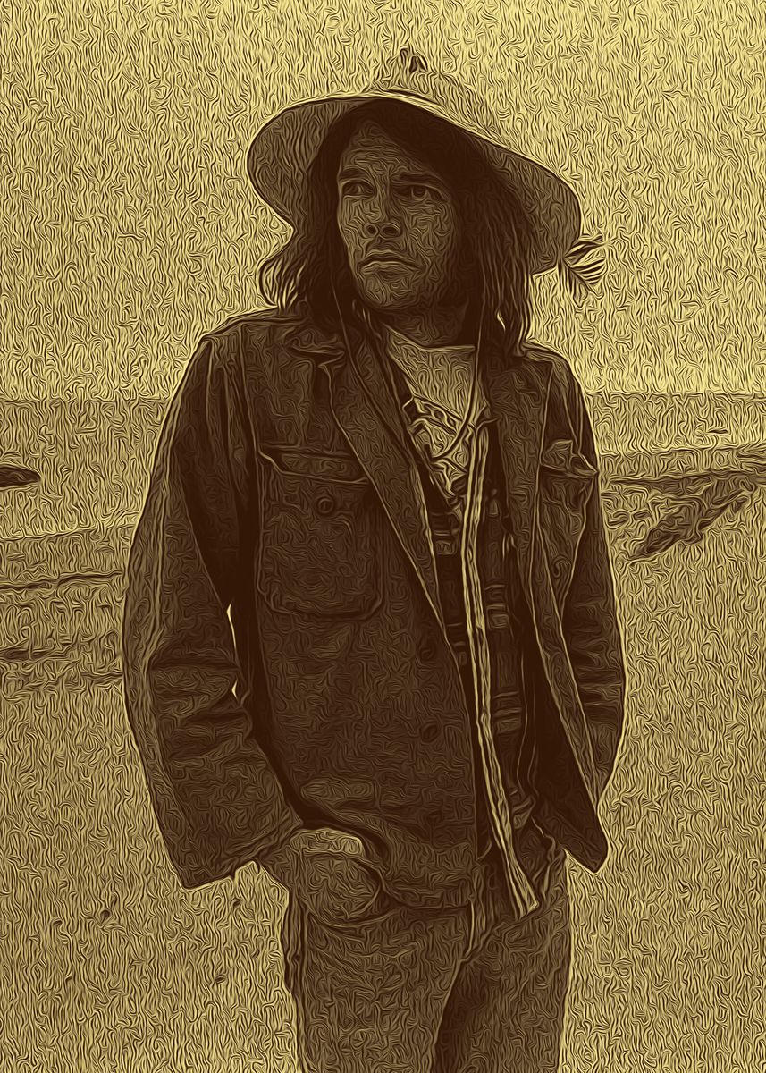 'Neil Young RetroVintage 18' Poster, picture, metal print, paint by ...