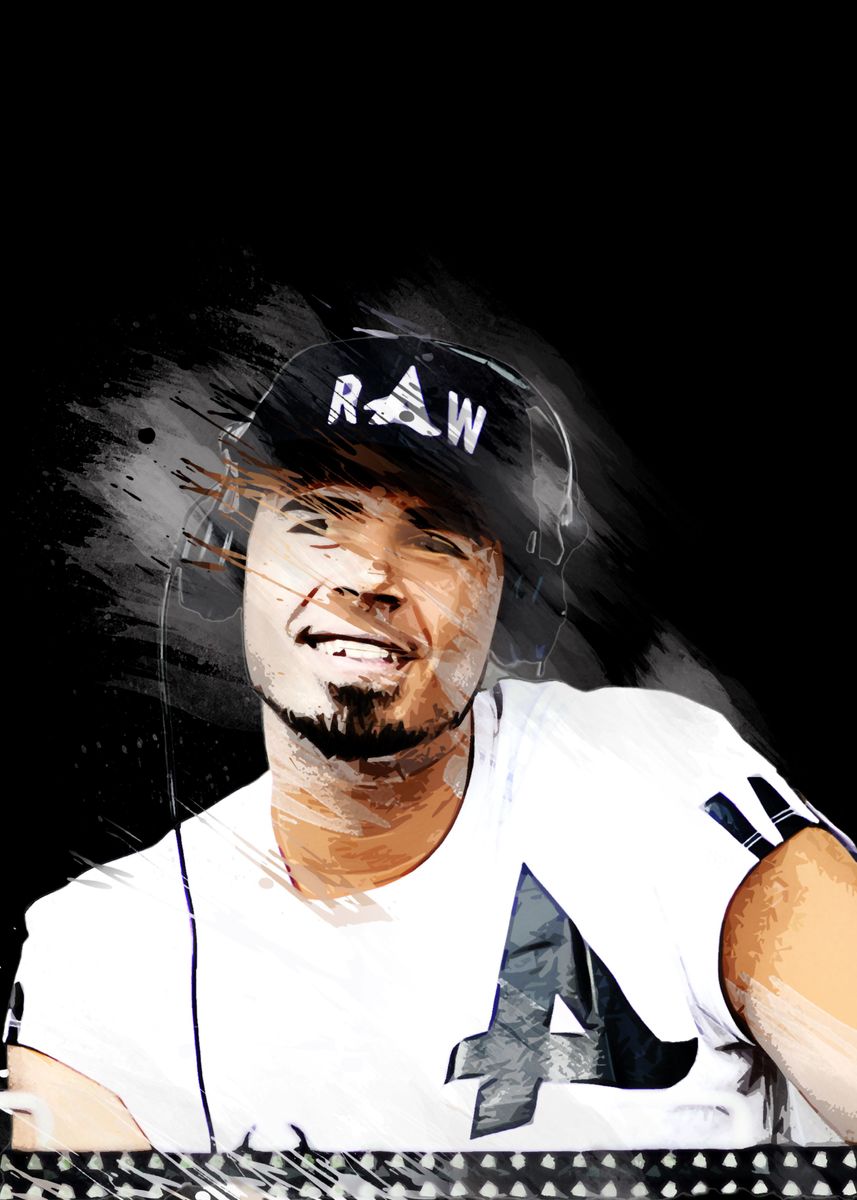 'Afrojack' Poster, picture, metal print, paint by MDA STUDIO | Displate