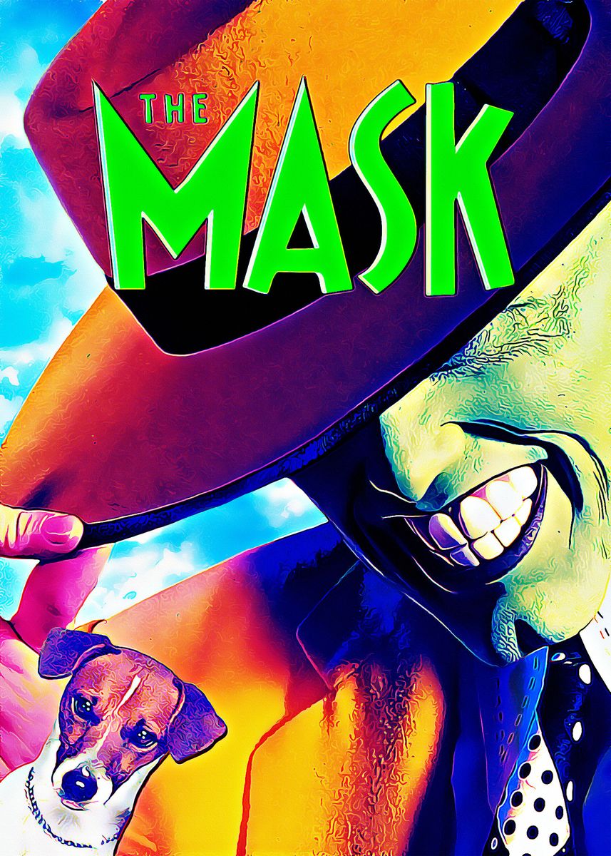 'The Mask 1' Poster, picture, metal print, paint by Vivienne Raymond ...