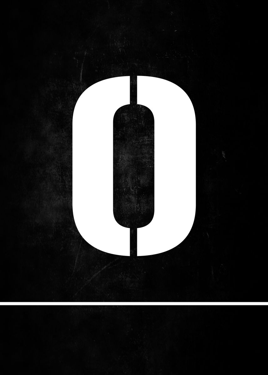 'Gamer Letter O Print' Poster, picture, metal print, paint by ...