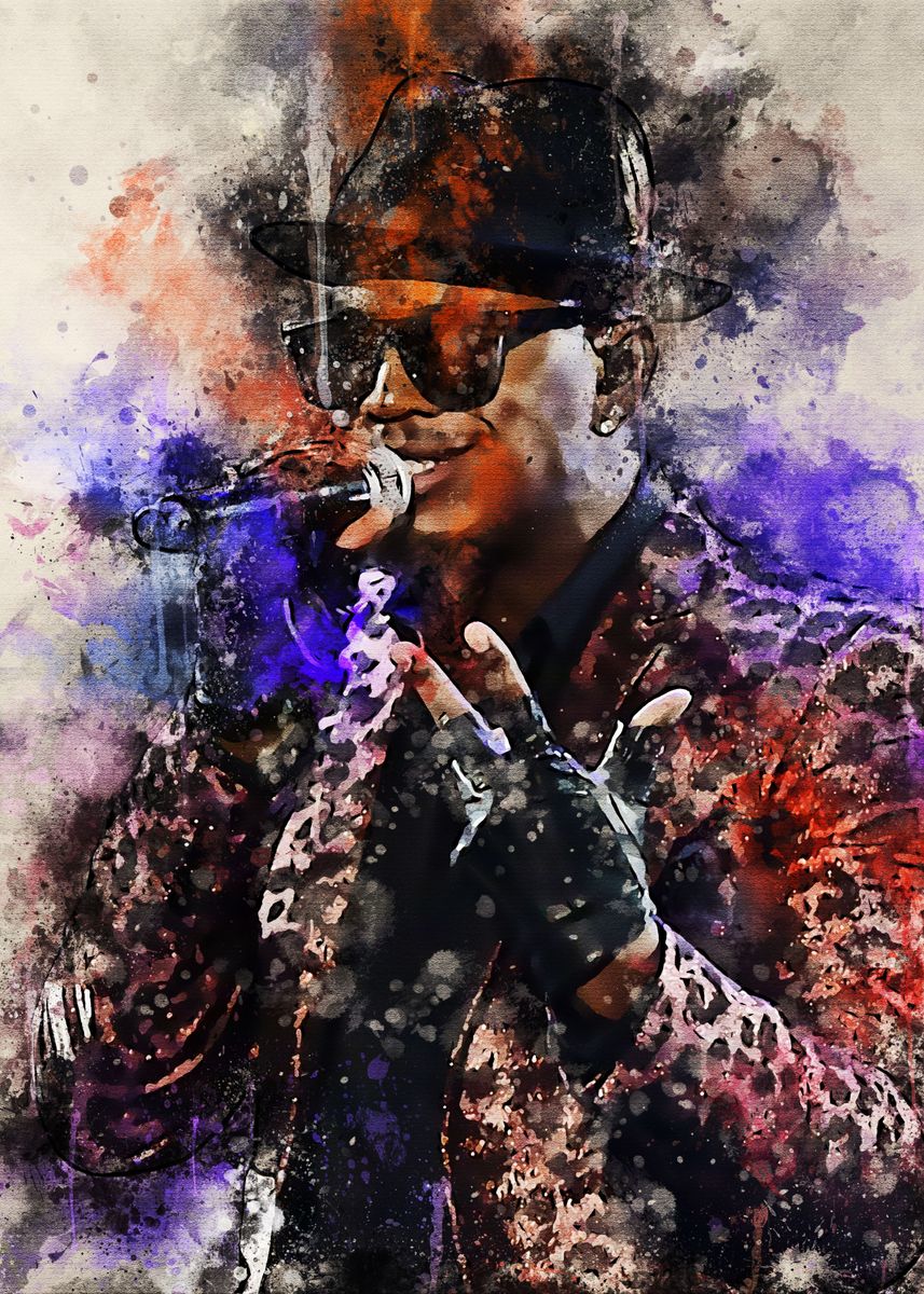 'Ne Yo' Poster by Murray Oren | Displate