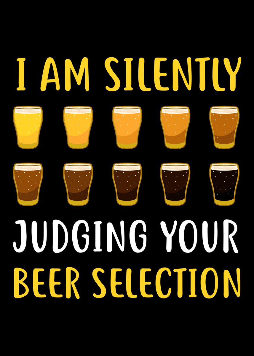 'Craft Beer Beer Snob' Poster by CrazySquirrel | Displate