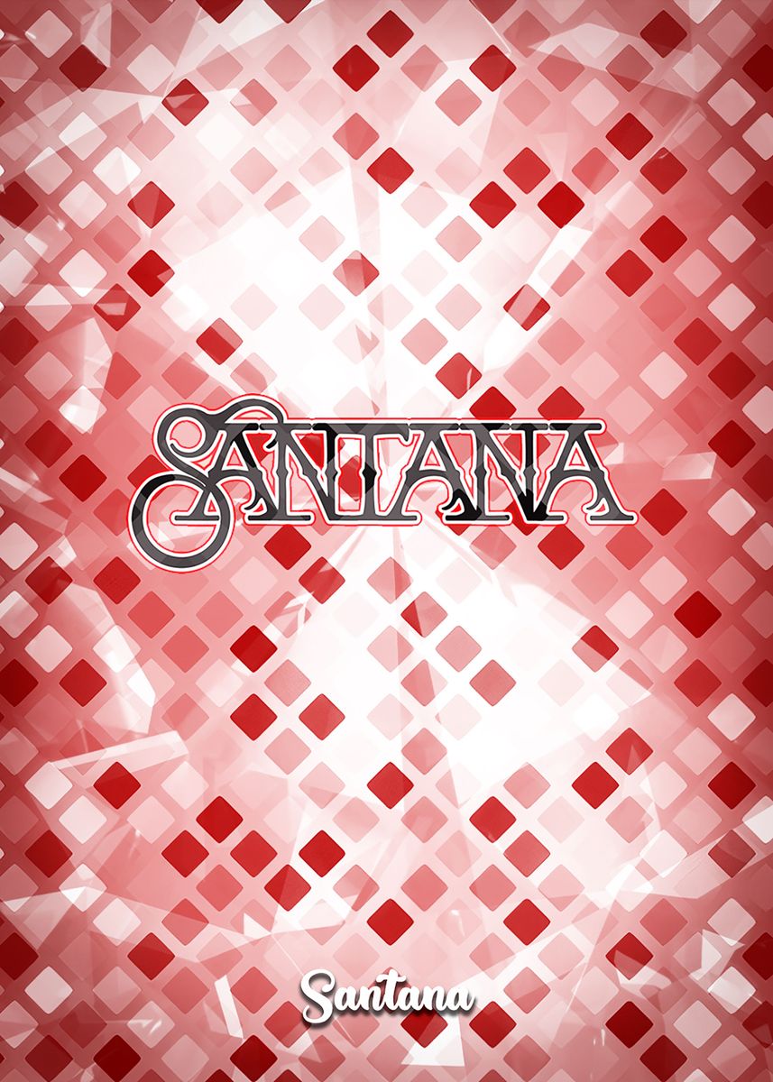 'Santana' Poster, picture, metal print, paint by Elliott Studio | Displate