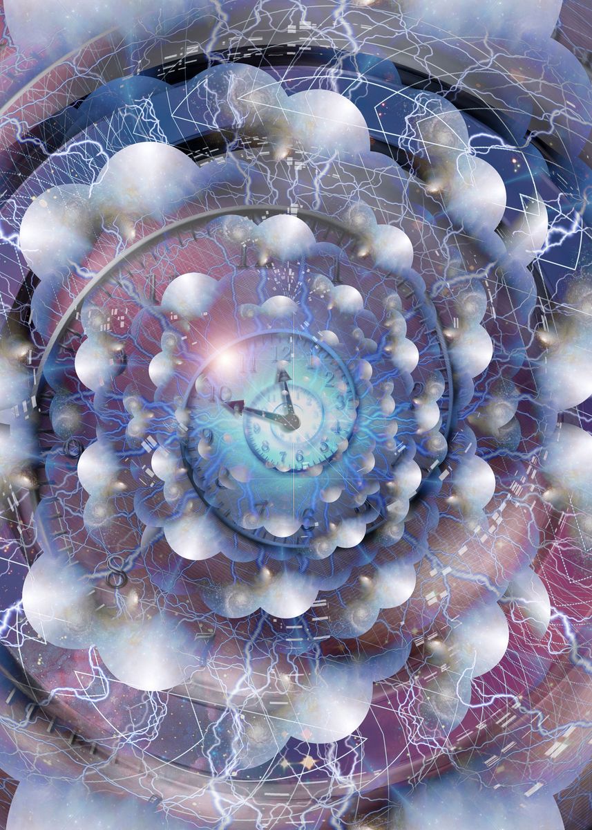 'Spiral of time' Poster, picture, metal print, paint by Bruce Rolff ...
