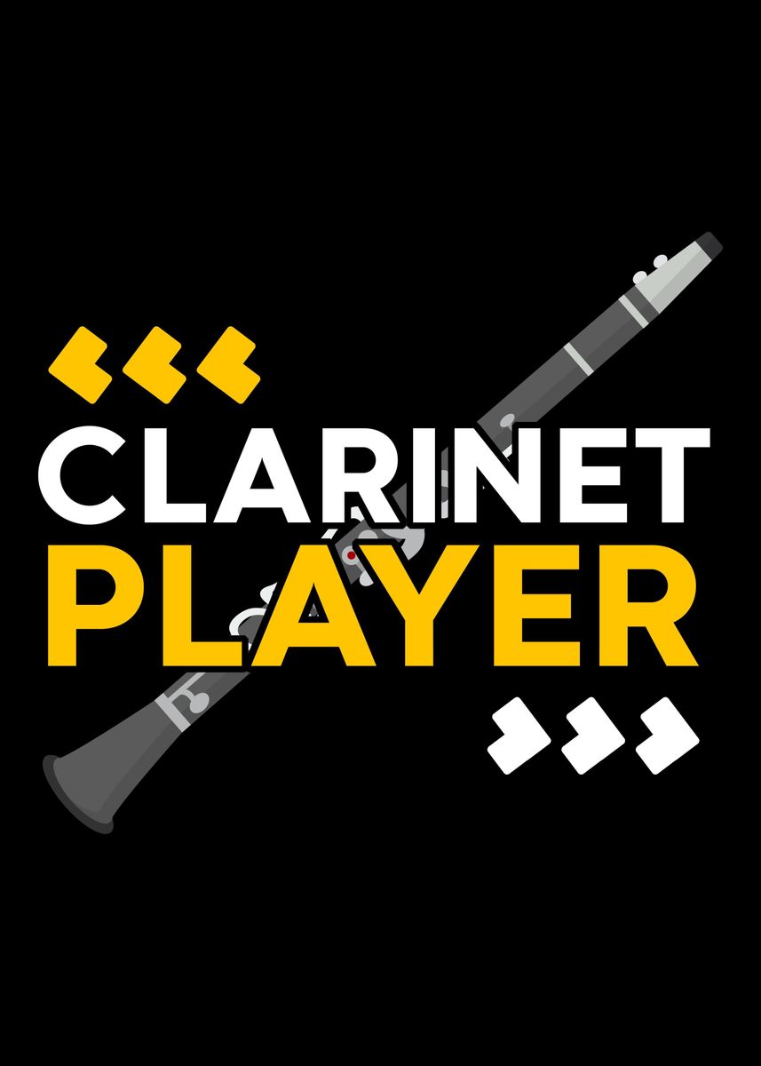 'clarinet' Poster, picture, metal print, paint by Hexor | Displate