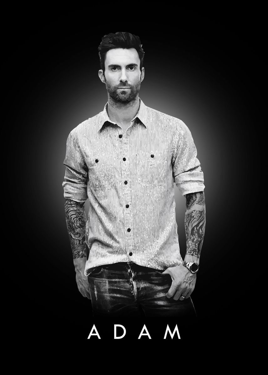 'Adam Levine' Poster by Bo Kev | Displate