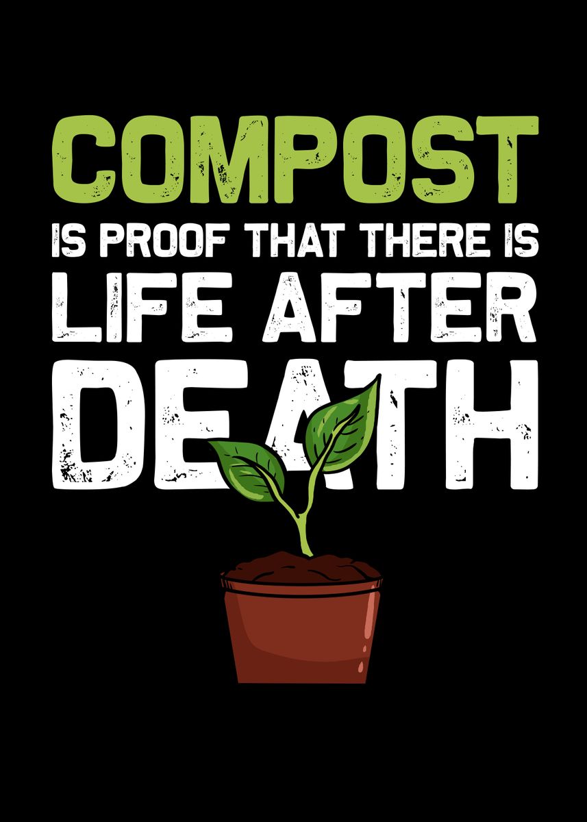 'Funny Garden this Compost' Poster by Florian Reichl | Displate