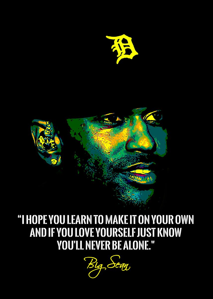 ' Big Sean' Poster, picture, metal print, paint by Tom Hiddleston ...