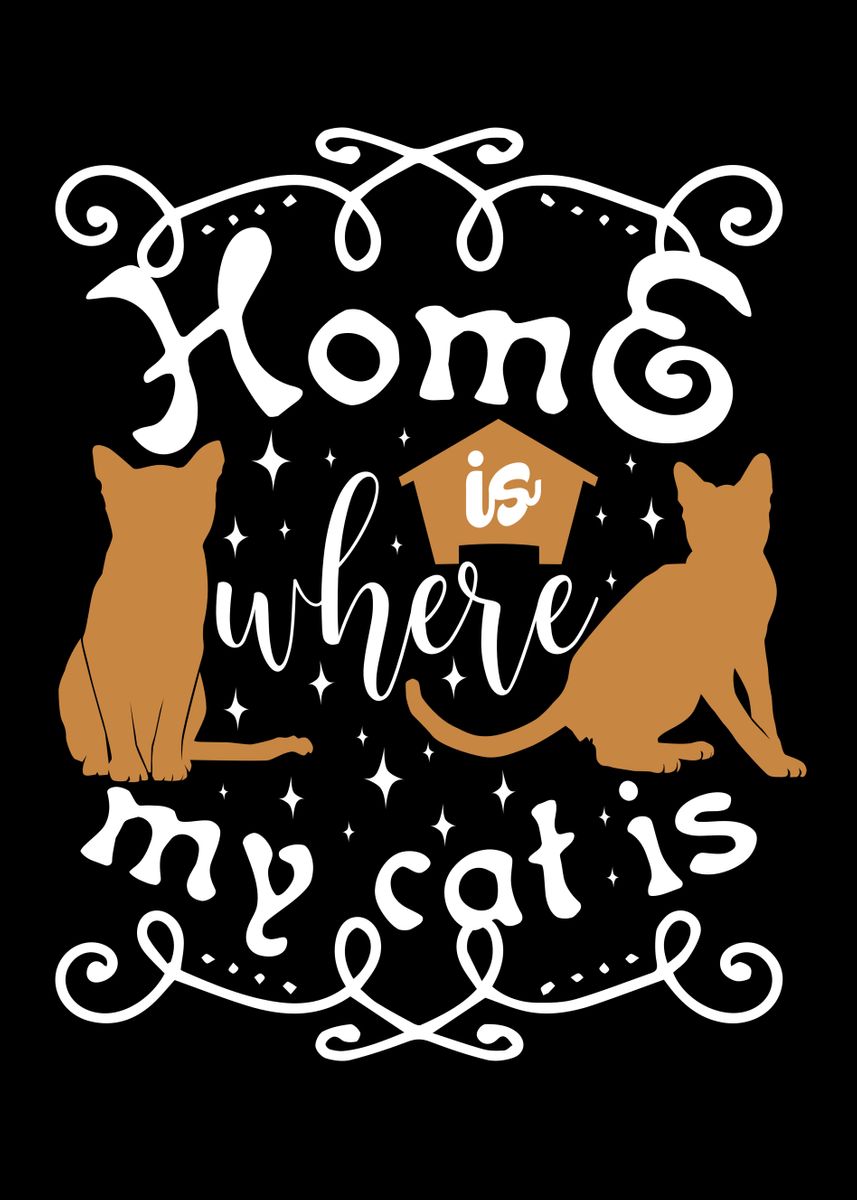 'Cat' Poster by ZS C O M M E R C E | Displate