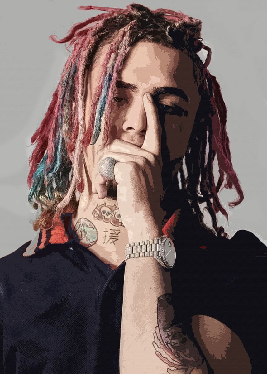 'Lil Pump' Poster, picture, metal print, paint by Dillon Holden | Displate