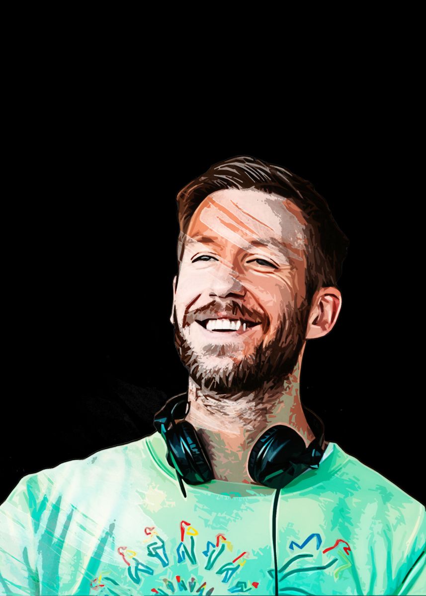 'Calvin Harris' Poster, picture, metal print, paint by MDA STUDIO ...