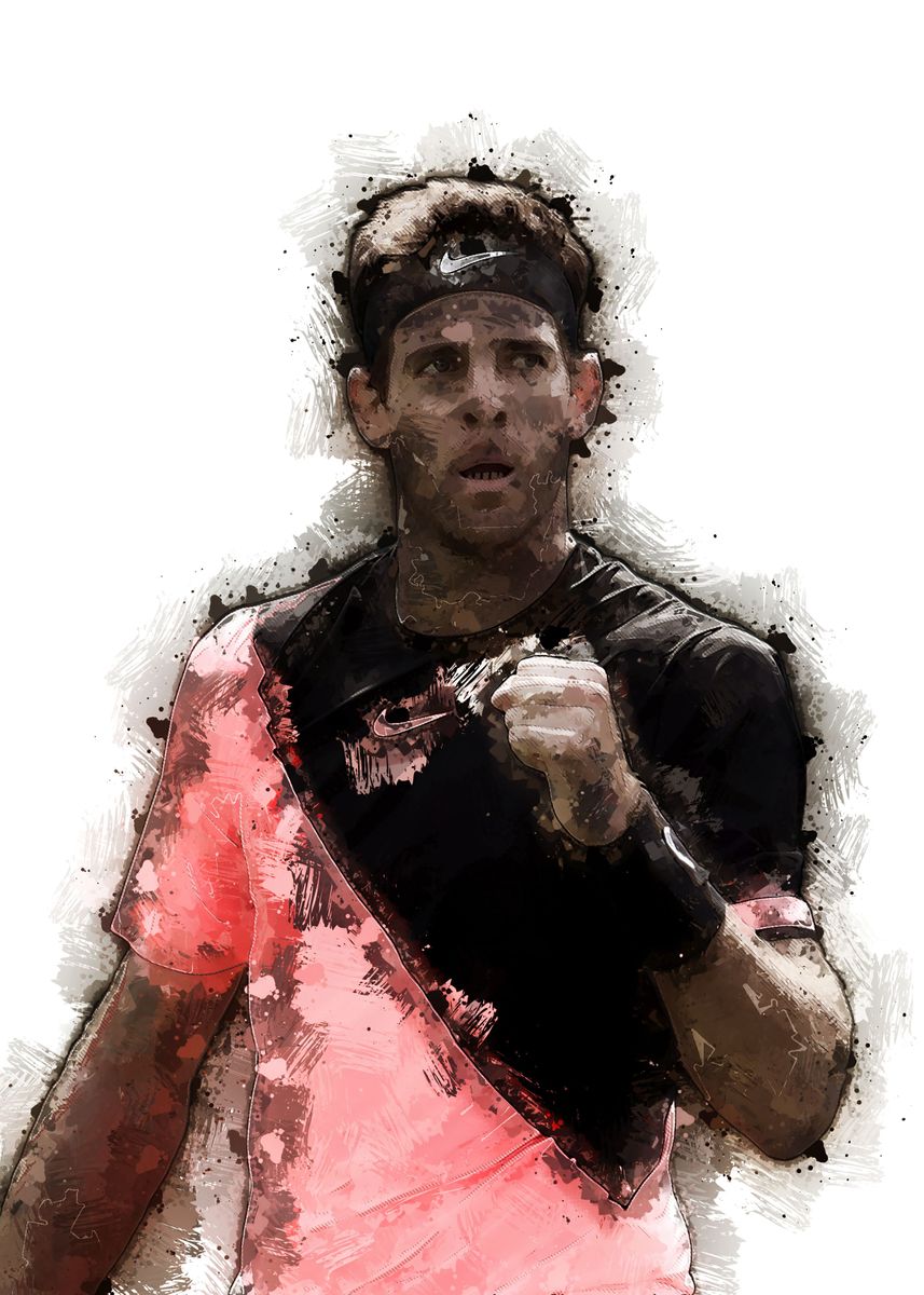 'Juan Martin del Potro' Poster by VEC Group | Displate