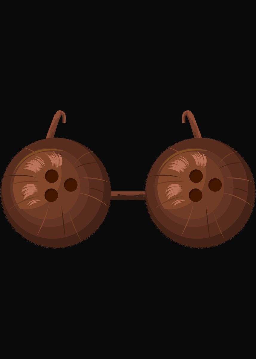 'Summer Coconut Bra ' Poster, picture, metal print, paint by bobbyMC ...