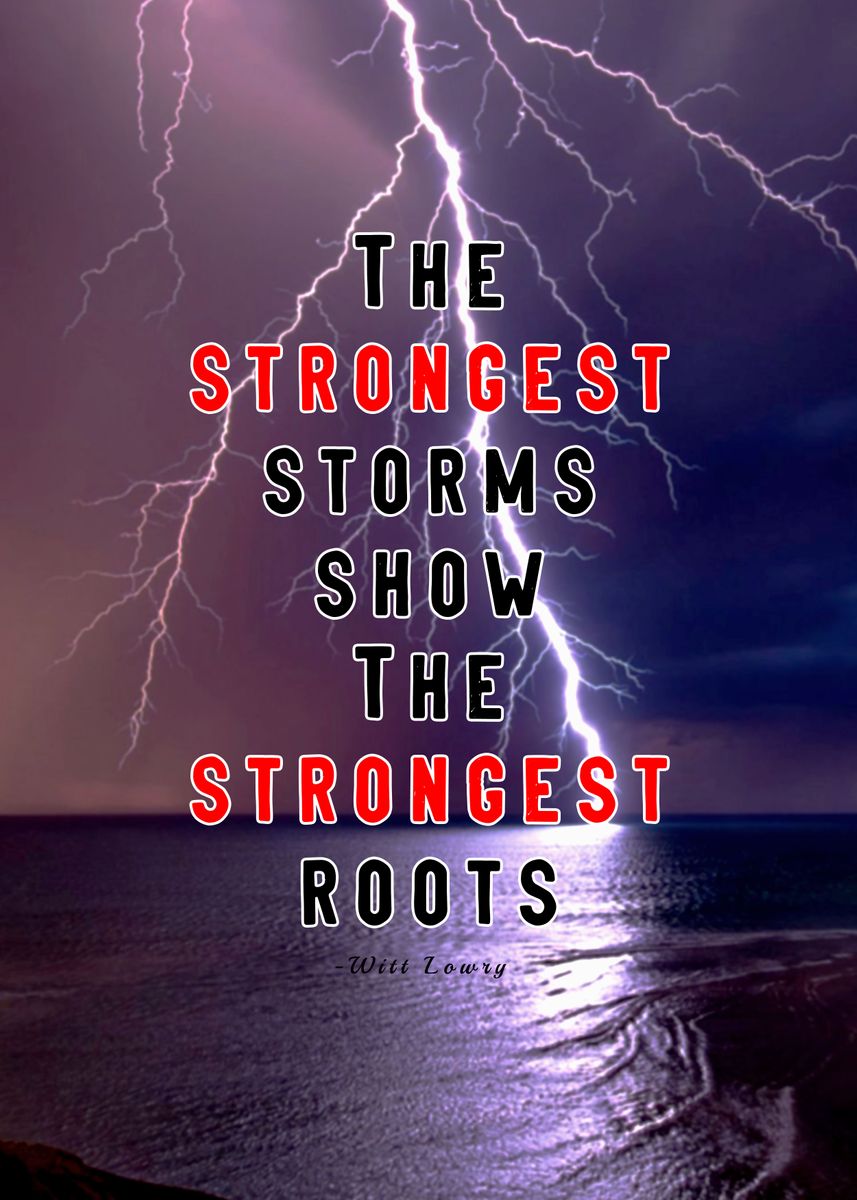 'Strongest Roots Motivation' Poster, picture, metal print, paint by ...