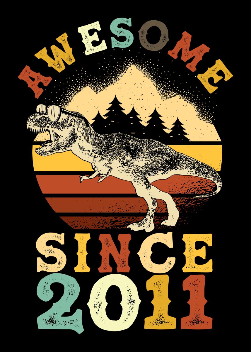 'Awesome Since 2011' Poster by Cooldruck | Displate