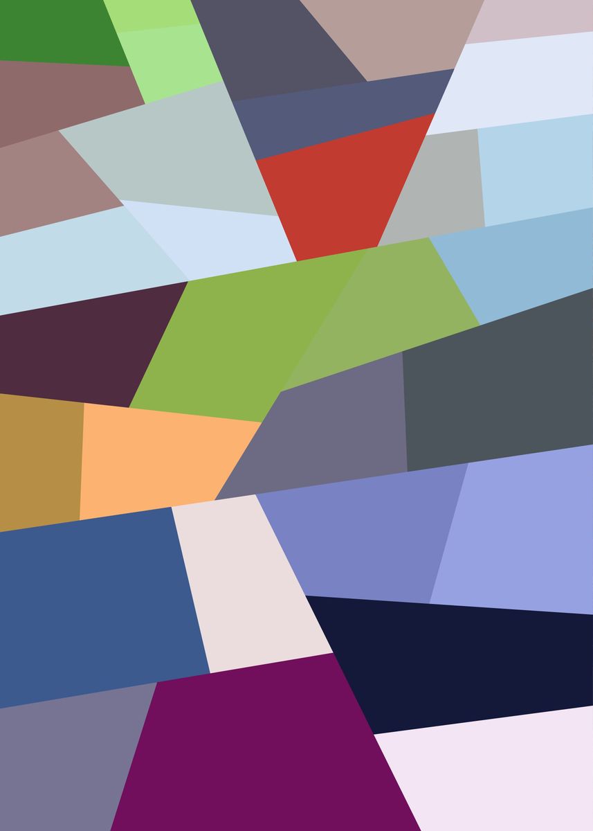 'Abstract Geometric Art' Poster by 1x Merch | Displate