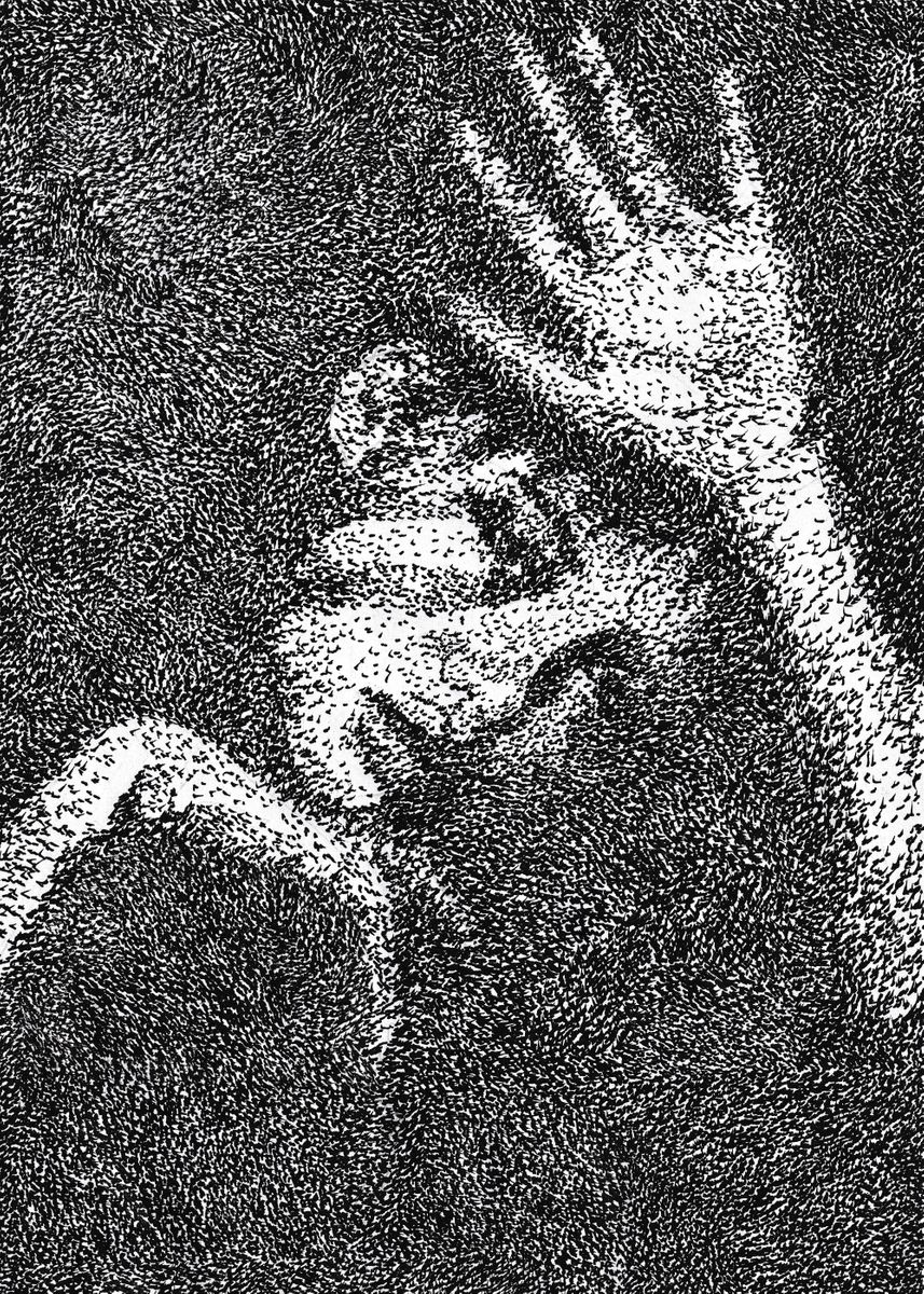 'Dotwork portrait' Poster, picture, metal print, paint by Chaos ...