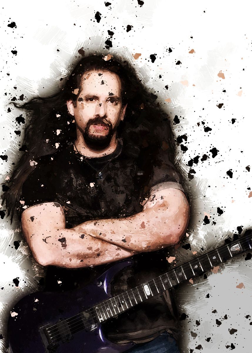 'John Petrucci' Poster, picture, metal print, paint by HD TEAM | Displate