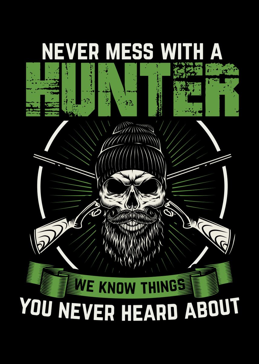 'Hunter Hunting Deer' Poster, picture, metal print, paint by Alexander ...