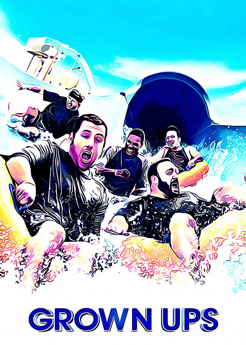 'GROW UPS' Poster, picture, metal print, paint by Katerina Lim | Displate