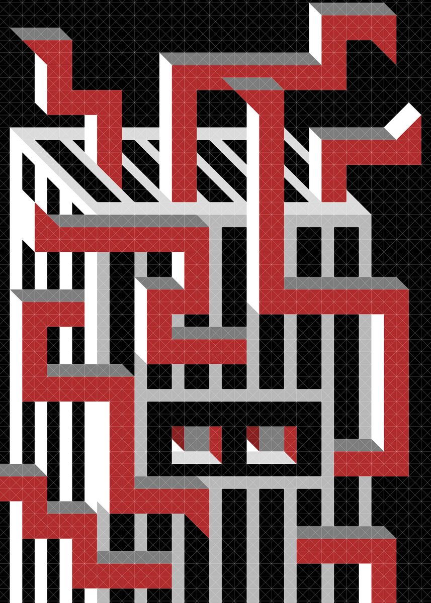 'Jail' Poster, picture, metal print, paint by Dane Zade | Displate