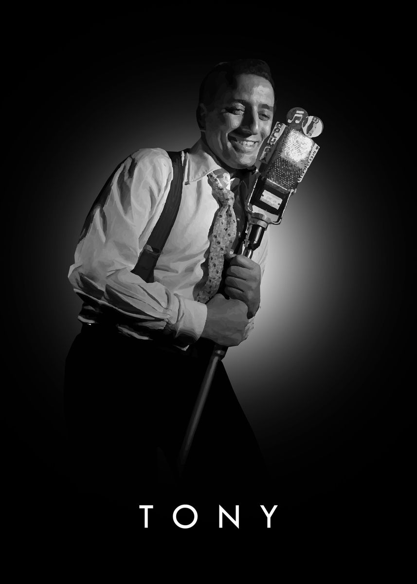 'Tony Bennett' Poster, picture, metal print, paint by Bo Kev | Displate