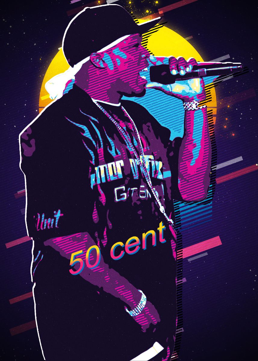 '50 Cent' Poster, picture, metal print, paint by chynna getty | Displate