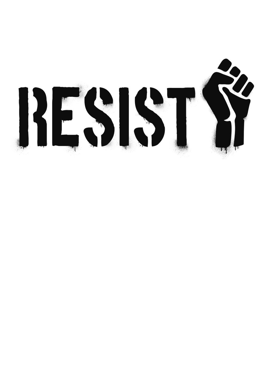 'Revolution Resistance' Poster, picture, metal print, paint by Foxxy ...