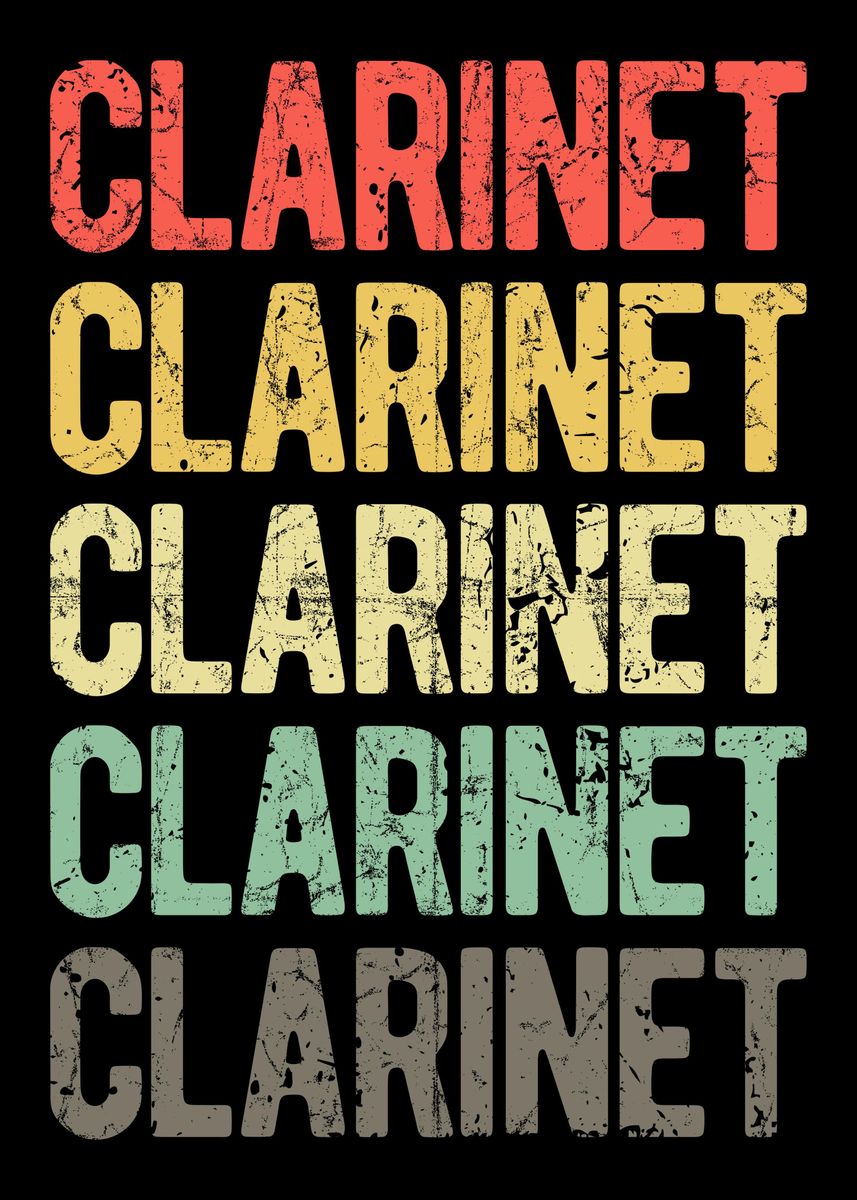 'clarinet' Poster by Hexor | Displate