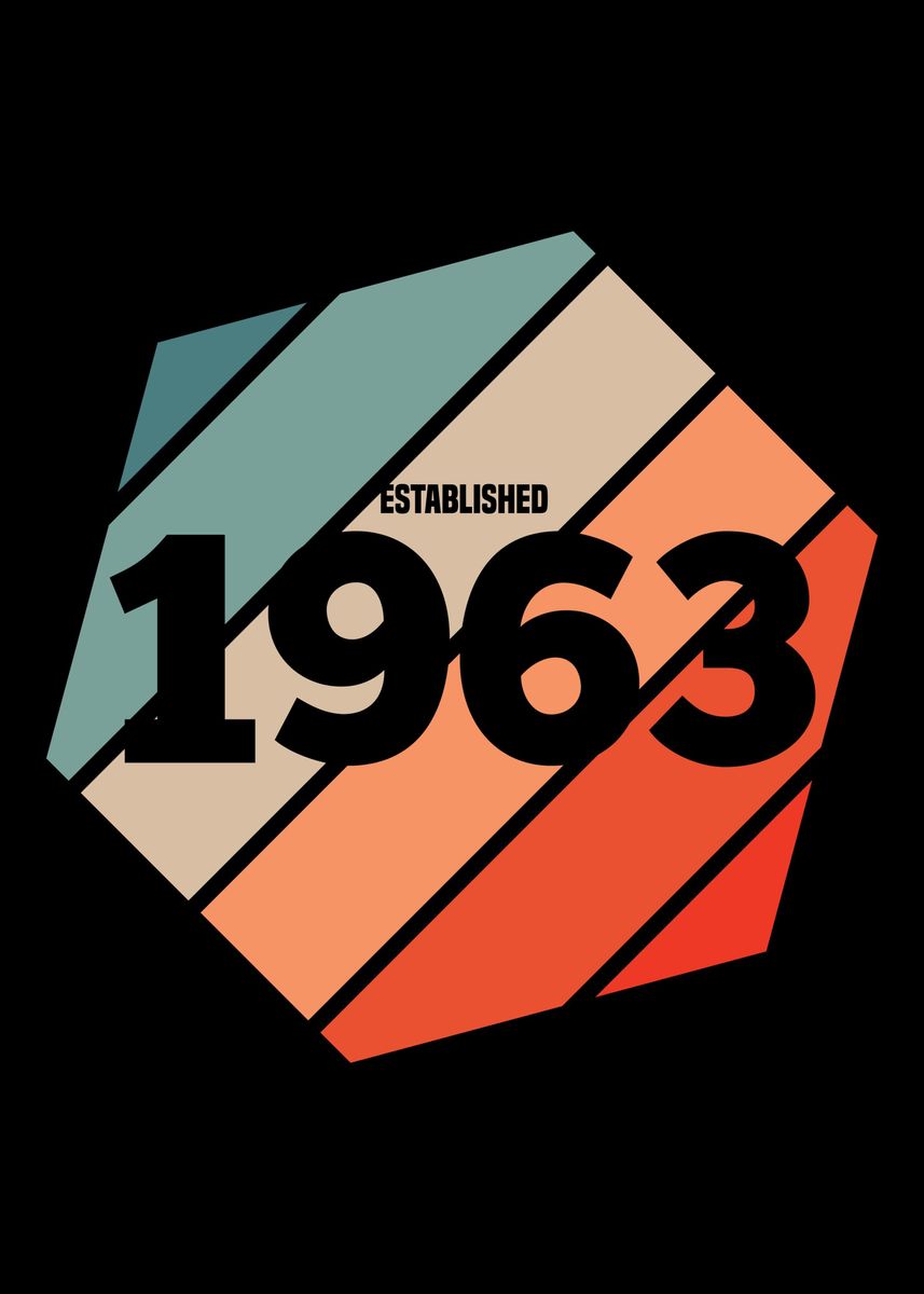 'Established 1963' Poster by royalsigns | Displate