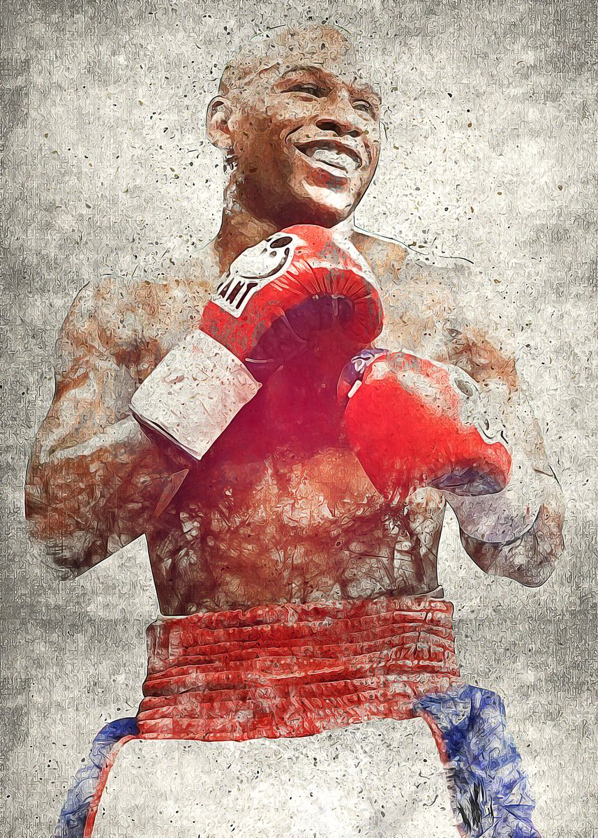 'Floyd Mayweather Jr' Poster, picture, metal print, paint by Defi Saul ...