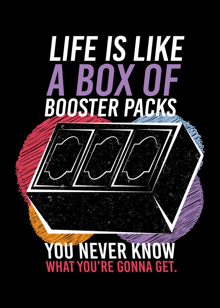 'Like A Box Of Booster' Poster, picture, metal print, paint by Mooon ...
