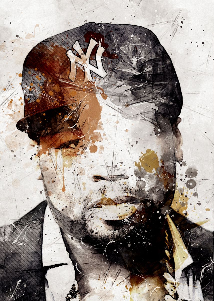 '50 Cent' Poster, picture, metal print, paint by chynna getty | Displate