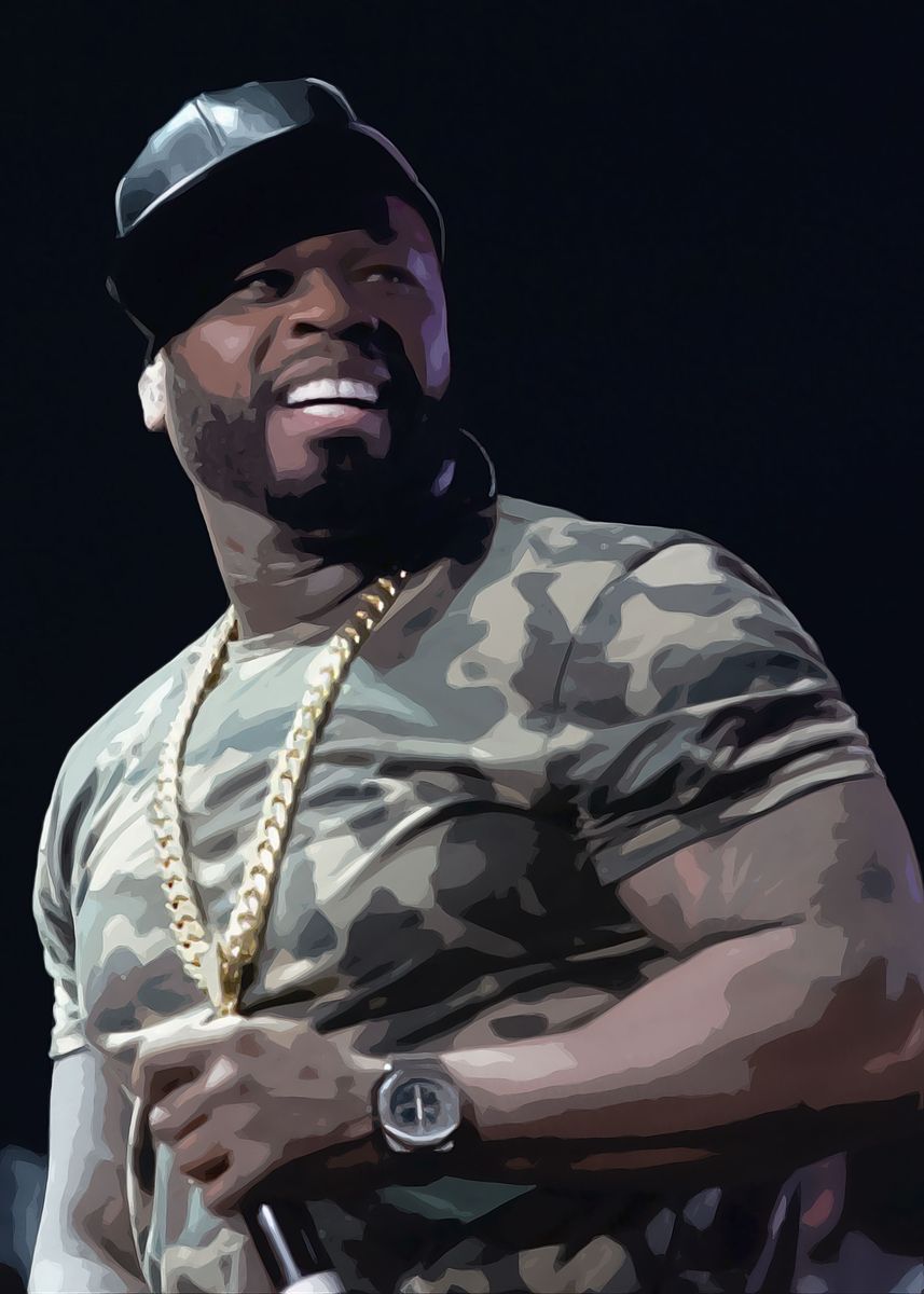 '50 Cent' Poster, picture, metal print, paint by chynna getty | Displate