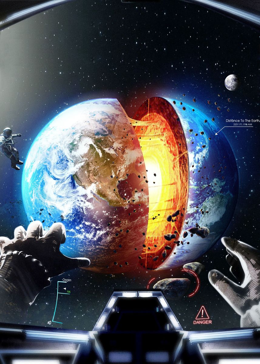 'The End' Poster, picture, metal print, paint by Sanket Sagare | Displate