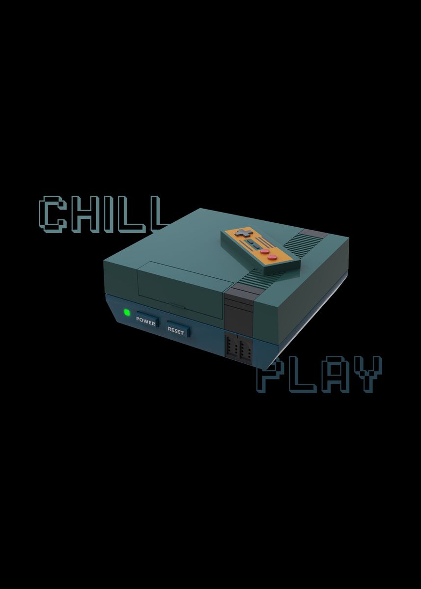 'CHILL AND PLAY' Poster, picture, metal print, paint by CHAOS STUDIO ...