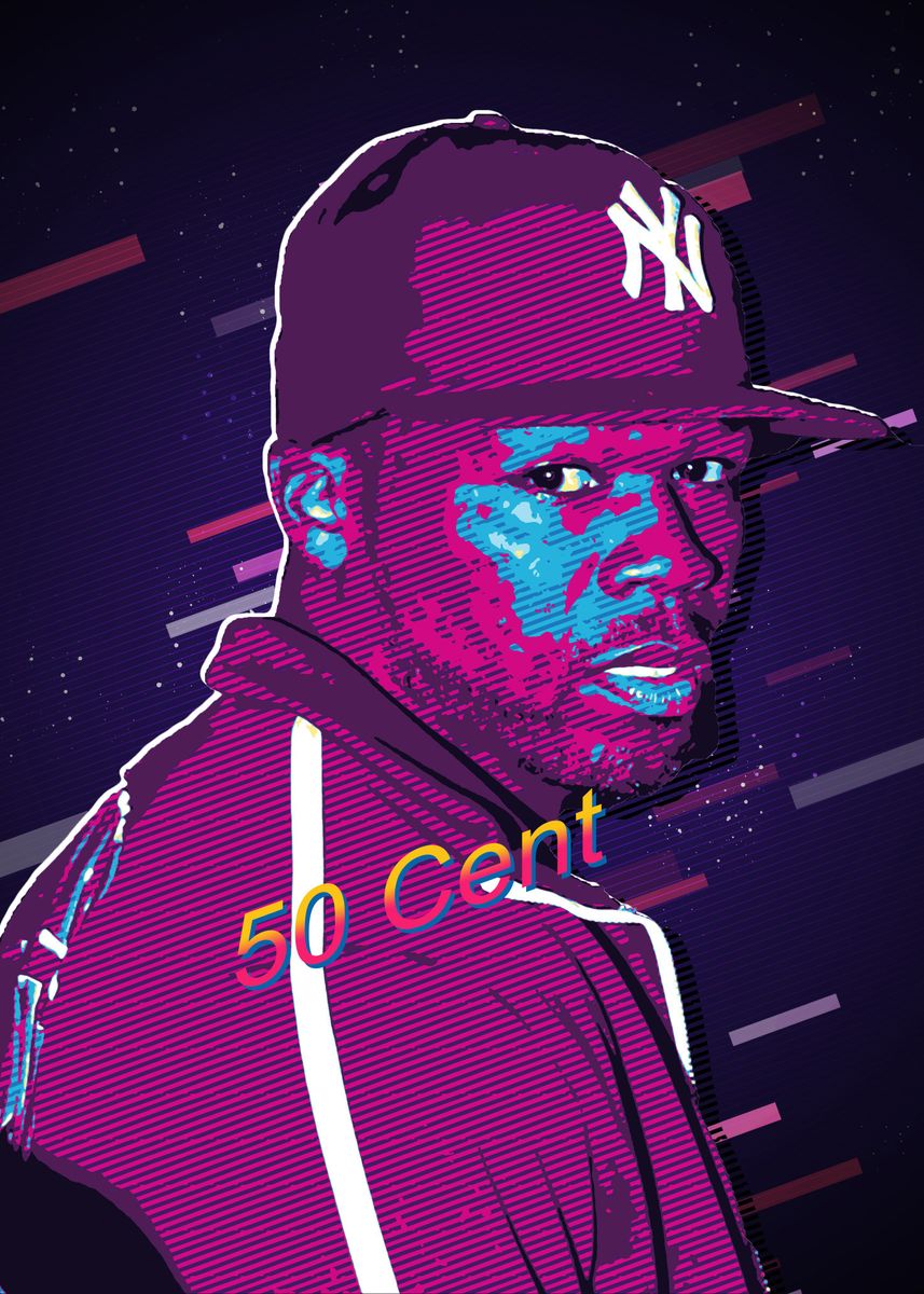 '50 Cent' Poster, picture, metal print, paint by chynna getty | Displate