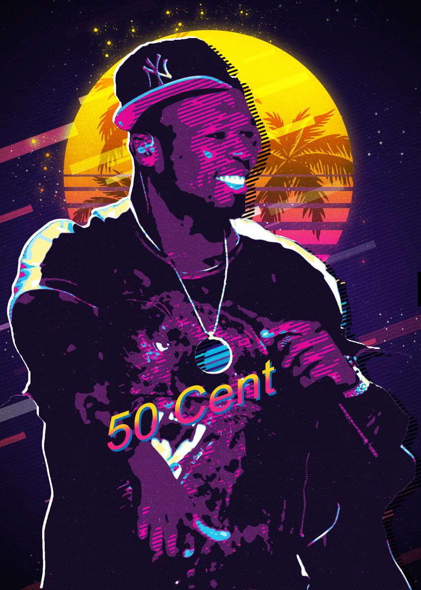 '50 Cent' Poster, picture, metal print, paint by chynna getty | Displate