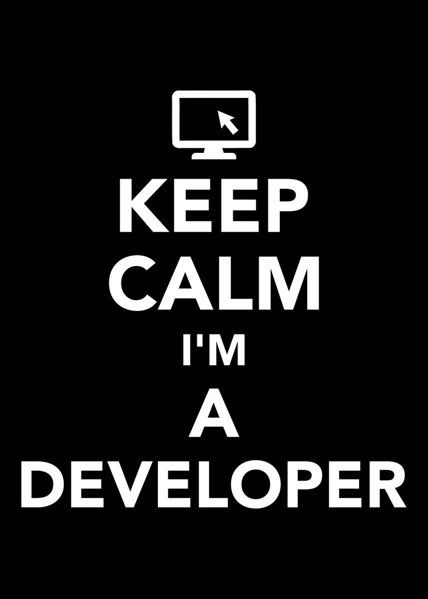 'Developer' Poster by Designzz | Displate
