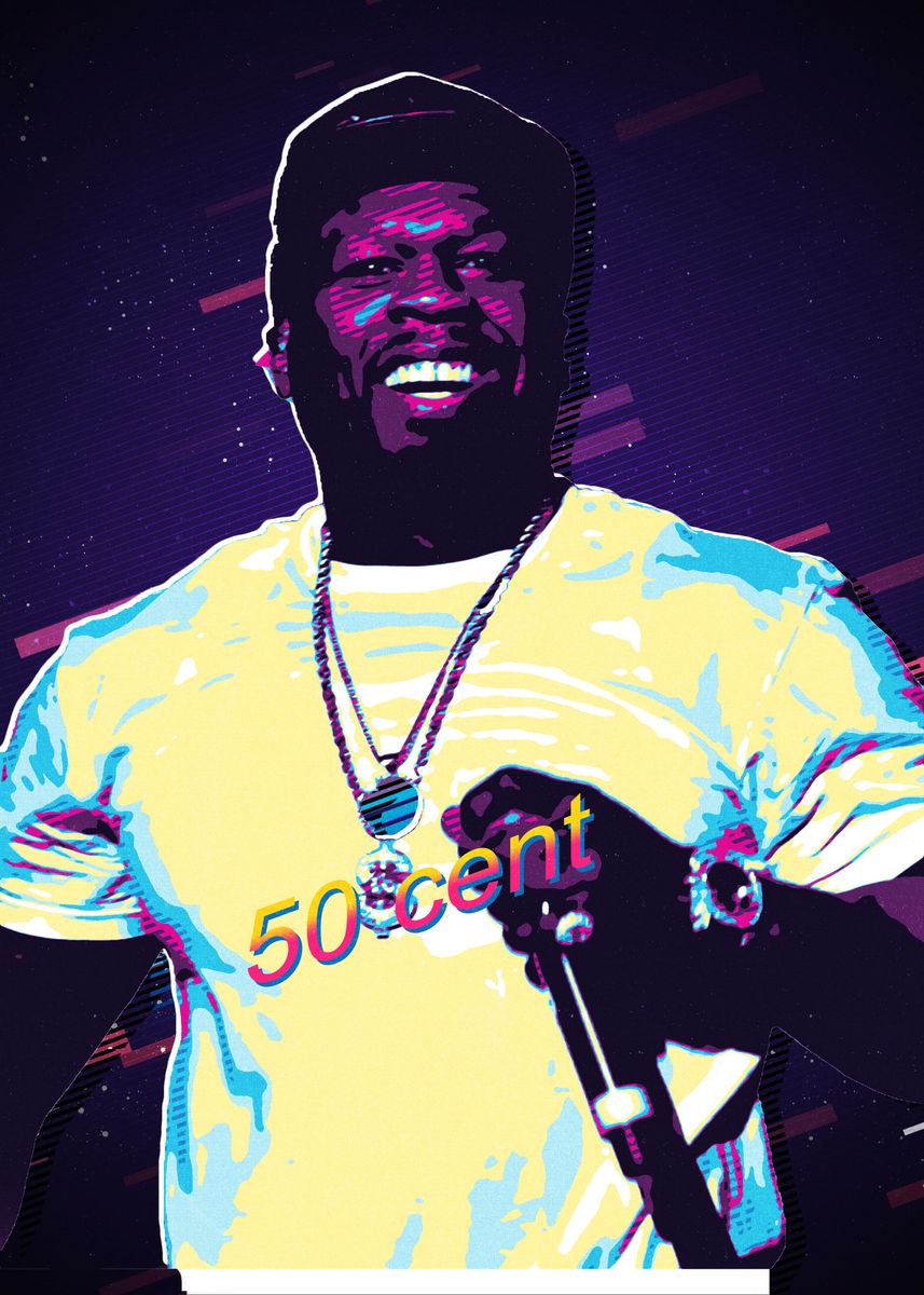 '50 Cent' Poster, picture, metal print, paint by chynna getty | Displate