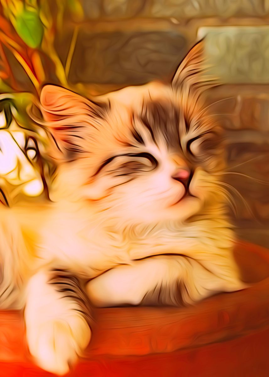 'Kitty Dream' Poster by Armstrong | Displate