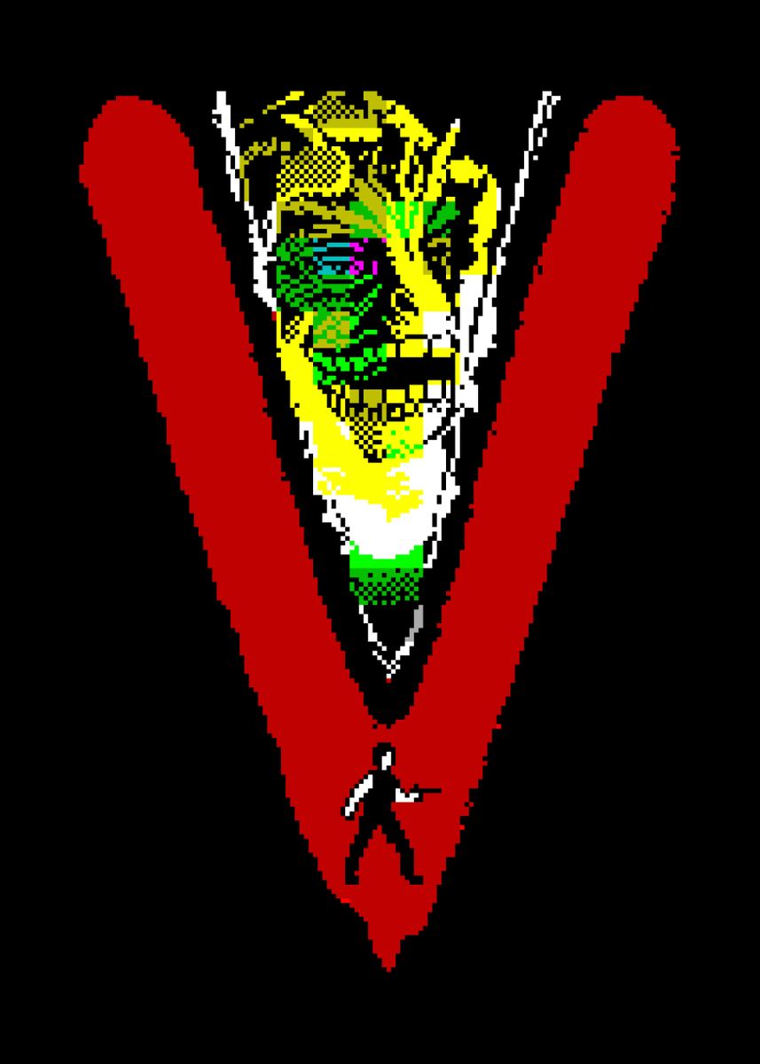 'V The Computer Game' Poster by ilovespectrum | Displate