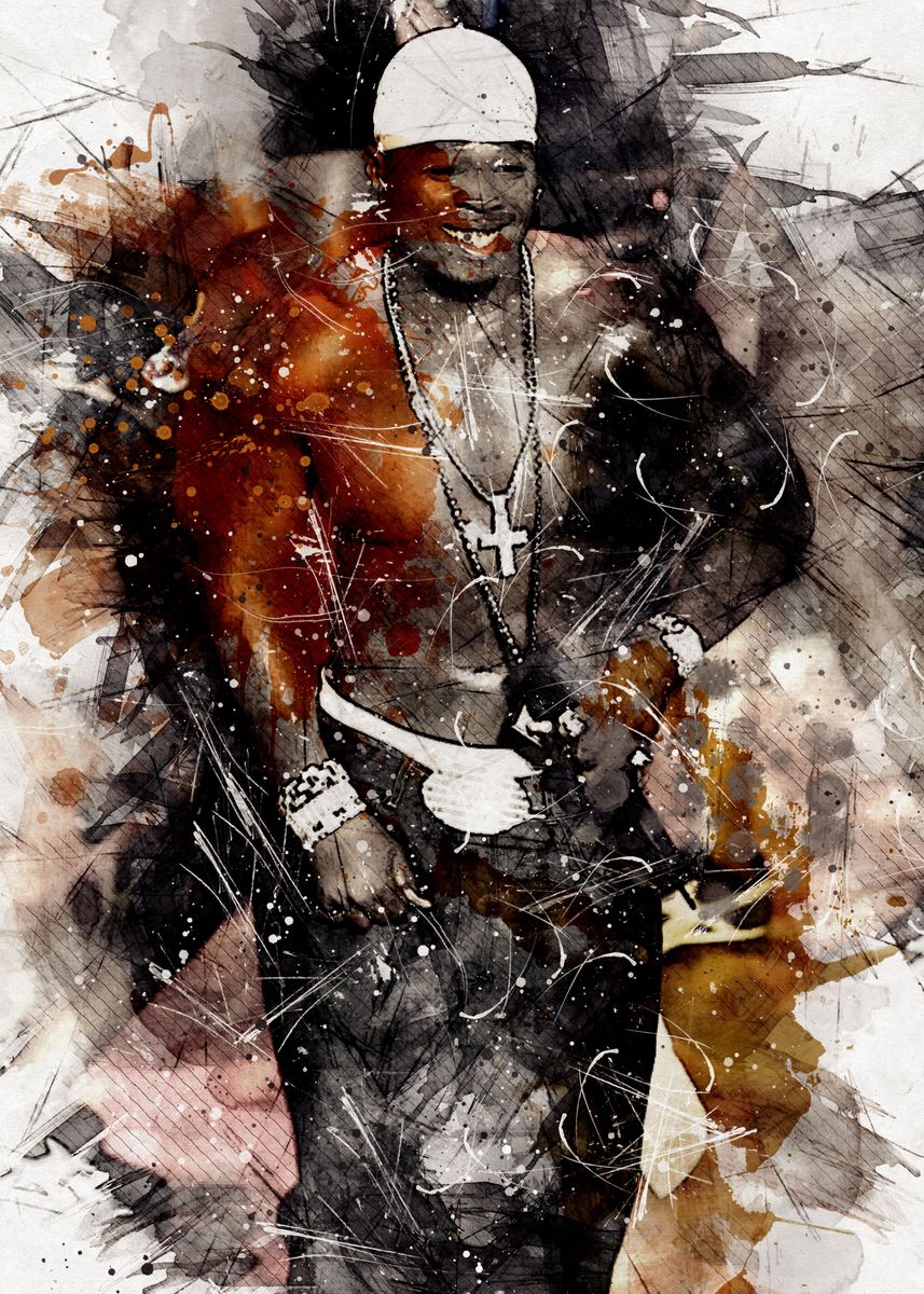 '50 Cent' Poster, picture, metal print, paint by chynna getty | Displate